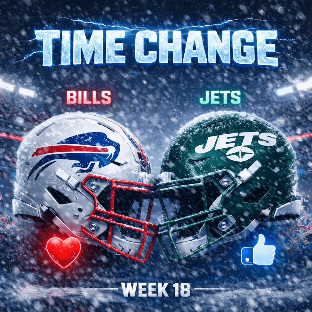 TIME CHANGE WATCH: Bills vs. Jets – Game Information